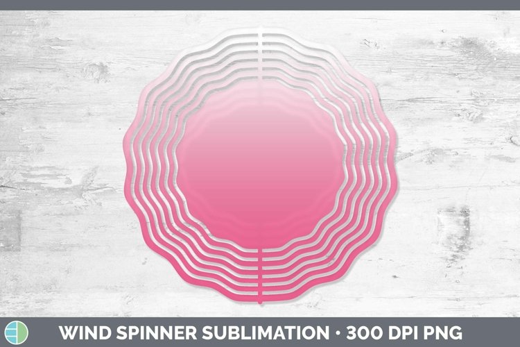 Ombre Pink Wind Spinner Sublimation Spinner Designs