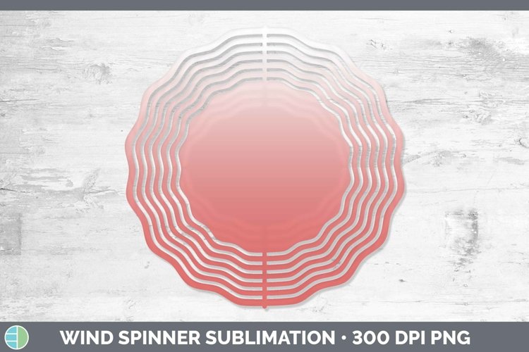 Ombre Red Wind Spinner Sublimation Spinner Designs