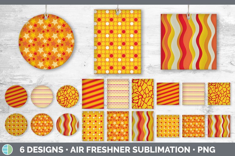 Orange Air Freshener | Sublimation Designs Bundle