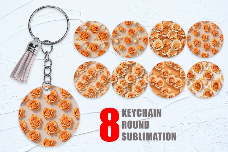12 Bundle Keychain Sublimation Designs