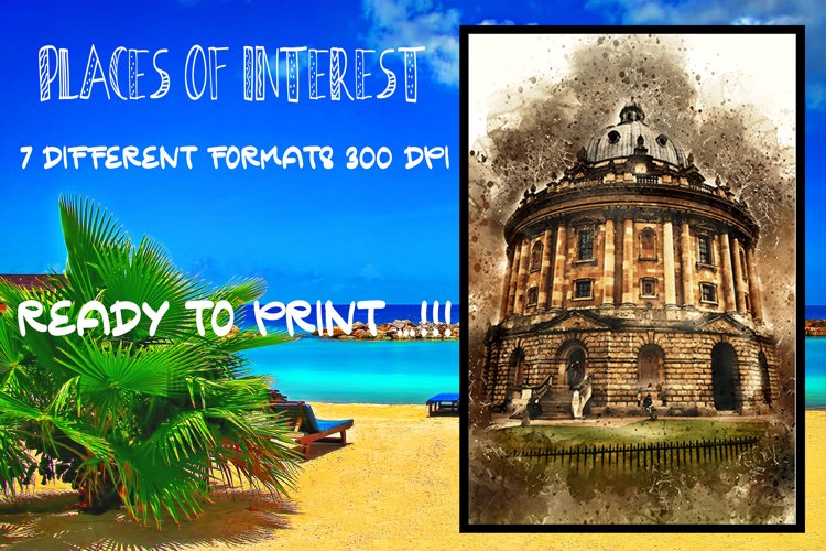 Places of interest printable graphics Pack 36 JPG 300 dpi