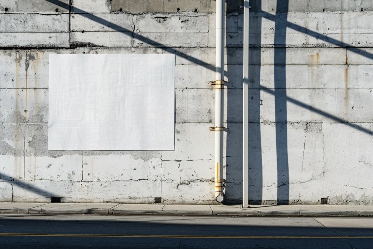 Wall Mounted Sign on Building Mockup (3649560)