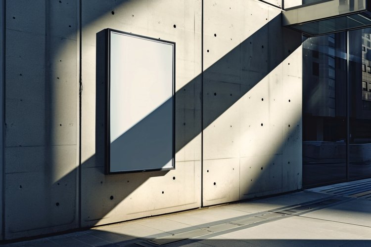 Wall Mounted Sign on Building Mockup (3649563)