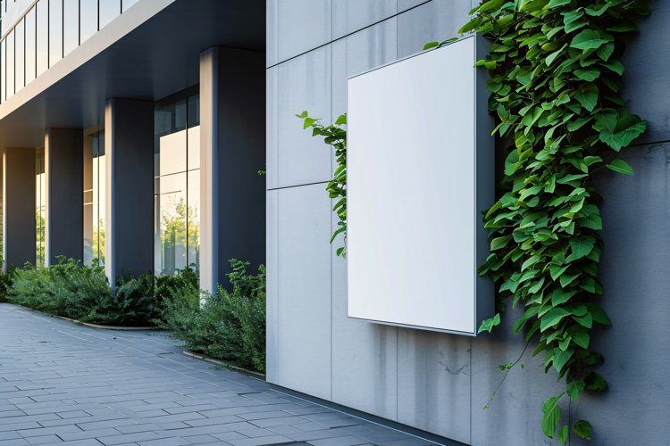 Sign Board Mockup on Building Wall (3649588)