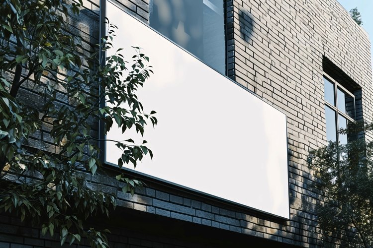 Signage Mockup on Building Wall (3649593)