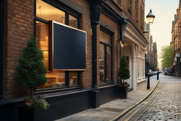 Signage Mockup on Building Wall (3649606)