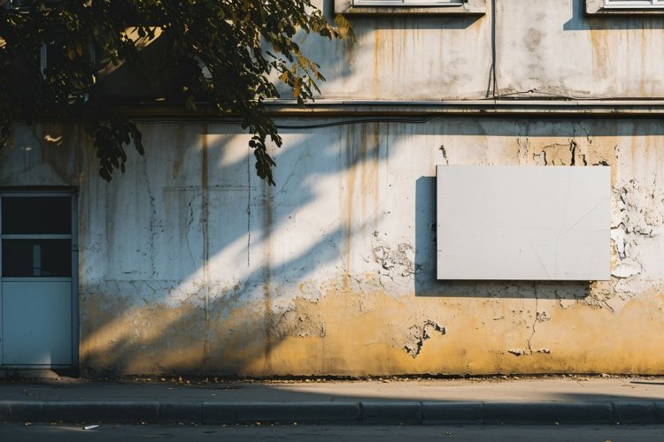 Wall Mounted Sign on Building Mockup (3649611)