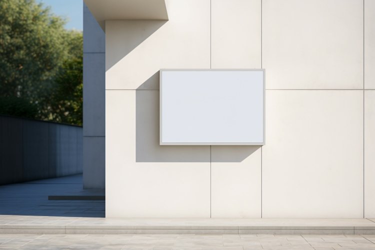 Sign Board Mockup on Building Wall (3649638)