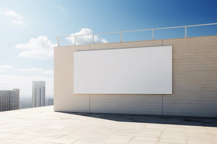 Sign Board Mockup on Building Wall (3649640)