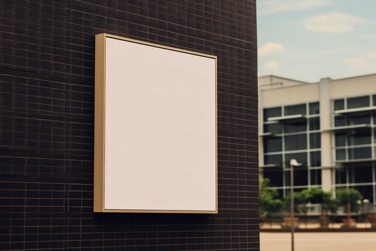 Sign Board Mockup on Building Wall (3649946)