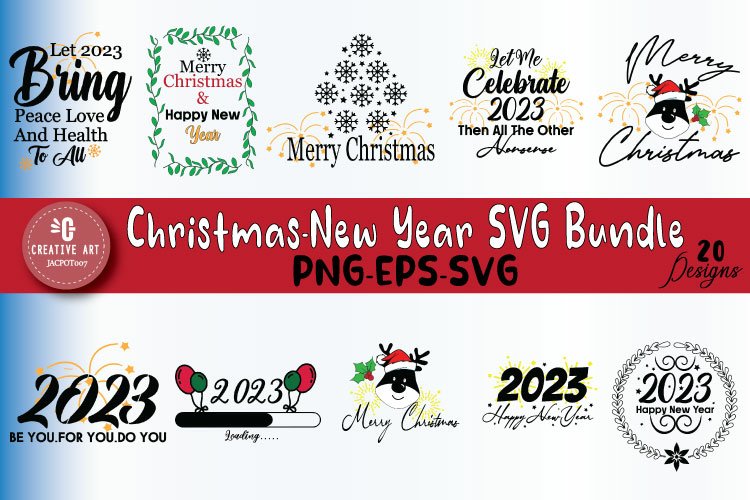 Christmas Quotes 2023-New year 2023 SVG Bundle