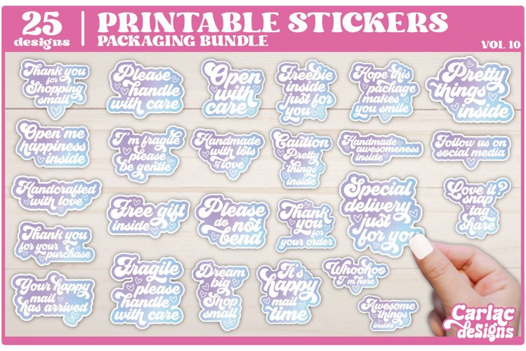 Packaging Sticker Bundle | Small Business Stickers | Vol 10