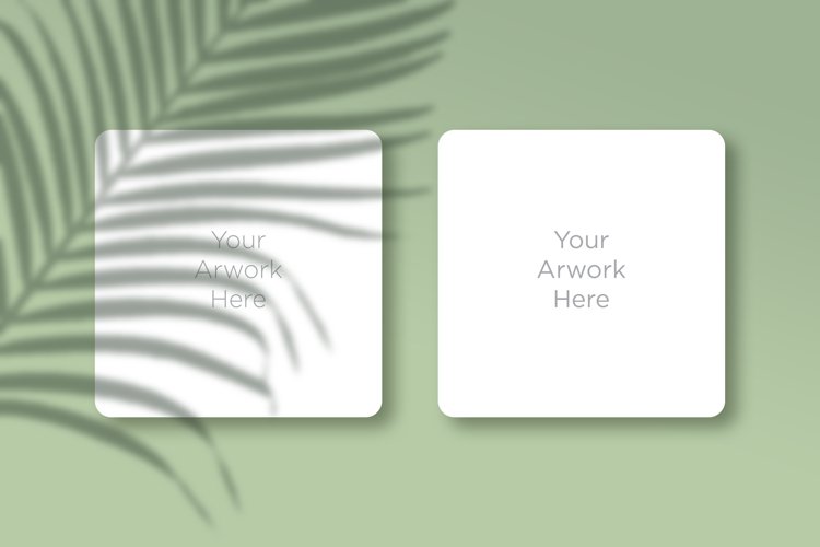 Rounded Corner Square Paper's Mockup (2389236)