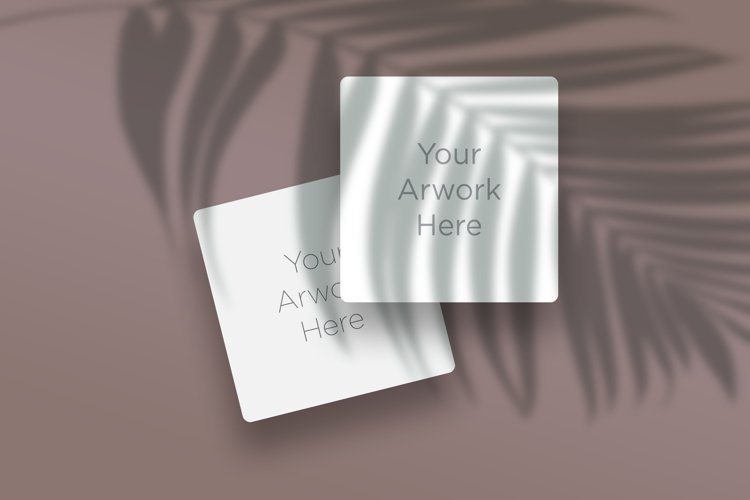Rounded Corner Square Paper's Mockup (2389239)