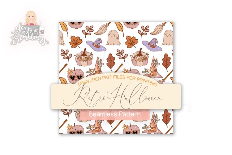Seamless Pattern - Retro Halloween - Digital Paper
