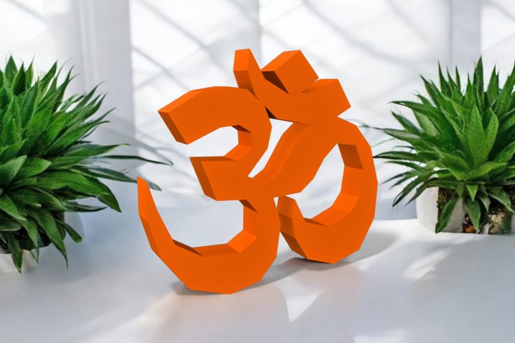 Om Wall art - 3d Papercraft