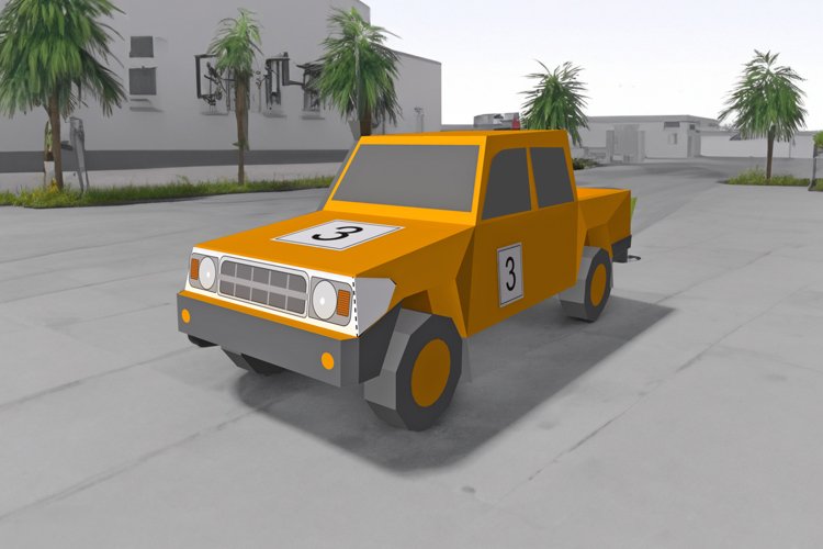 DIY Rally Car- 3d papercraft