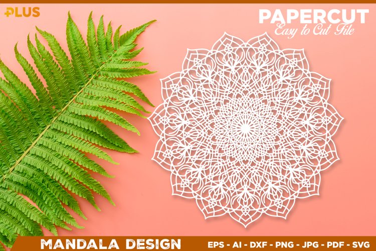 Papercut Round Mandala Designs, Paper Cut Mandala SVG