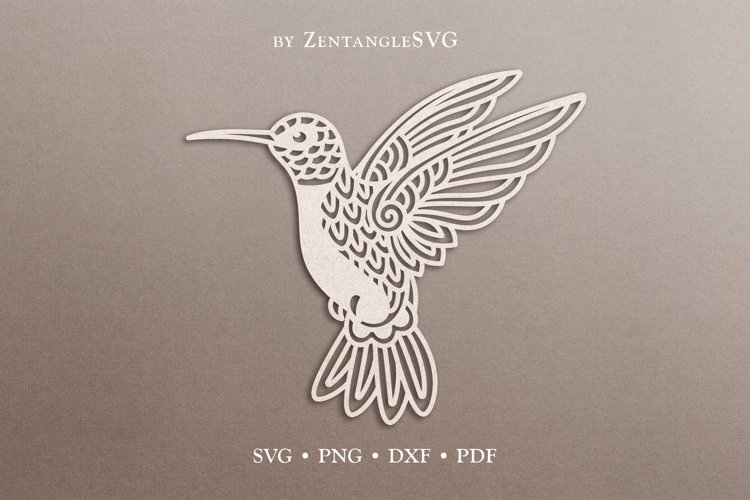 Hummingbird SVG, Paper cutting craft, Papercut template