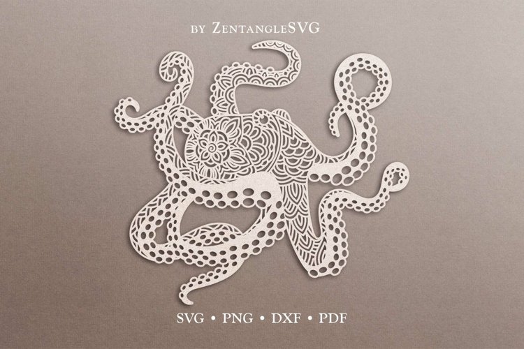 Octopus SVG, Paper cutting, Papercut, Paper cut template