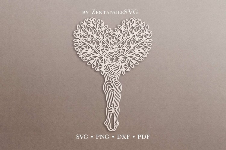 Heart Tree SVG, Wedding Paper cutting craft, Paper cut SVG