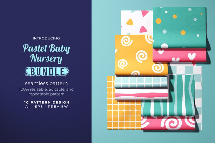 Pastel Baby Nursery - Seamless Pattern