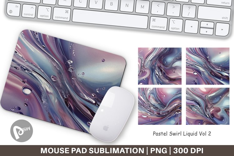 Mouse Pad Pastel Swirl Liquid (5000449)