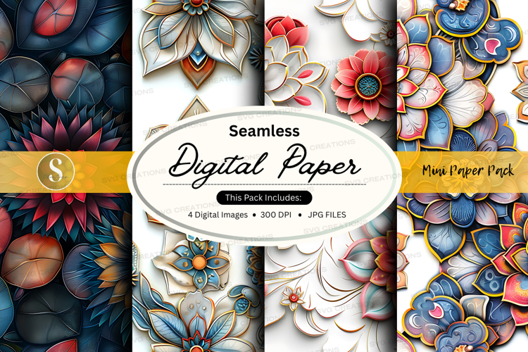 Seamless digital paper mini paper pack (6559760)