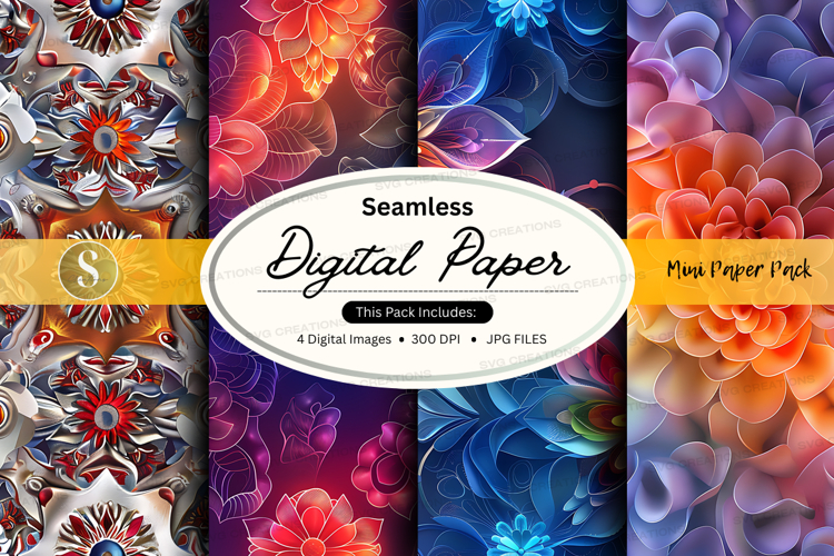 Seamless digital paper mockup pack (6559904)
