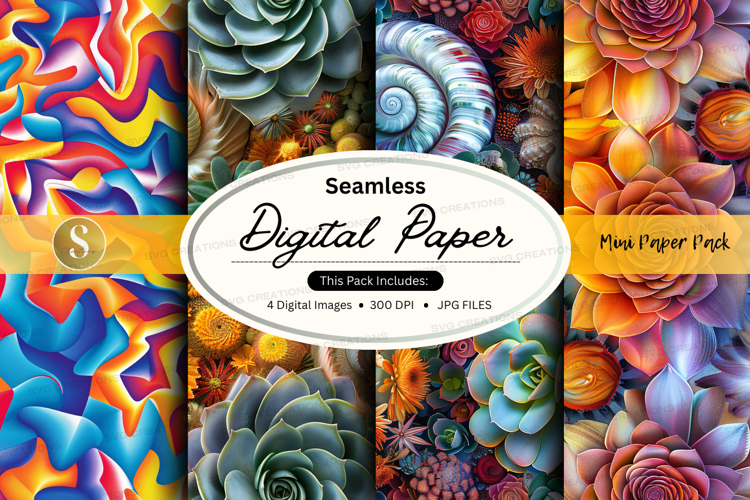 Seamless digital paper mini paper pack (6572992)
