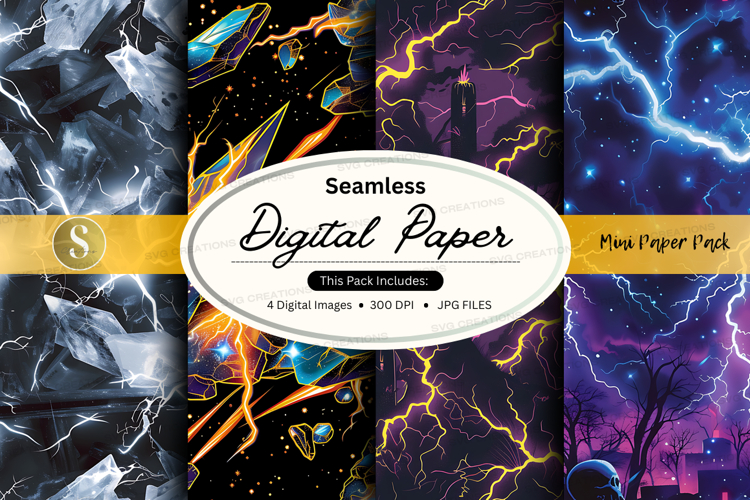Seamless digital paper mockup pack (6562837)