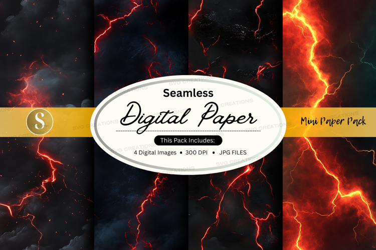 Seamless digital paper with lava texture