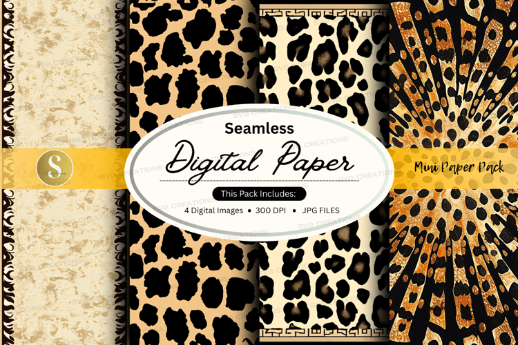 Seamless digital paper - animal print pack