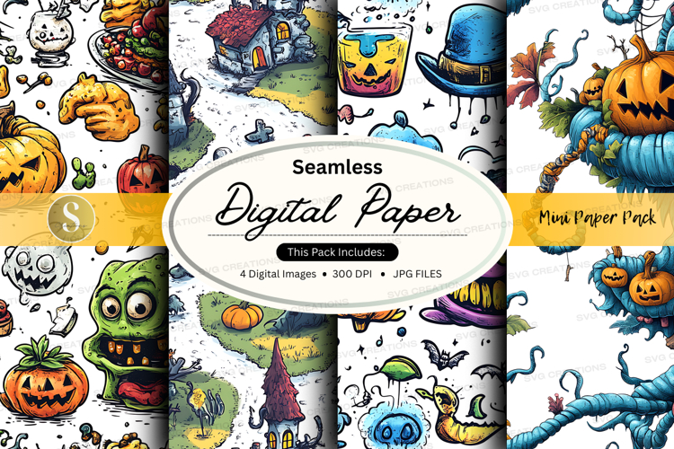 Halloween themed digital paper pack (6563439)