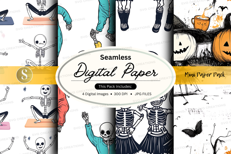 Halloween-themed digital paper pack (6563476)