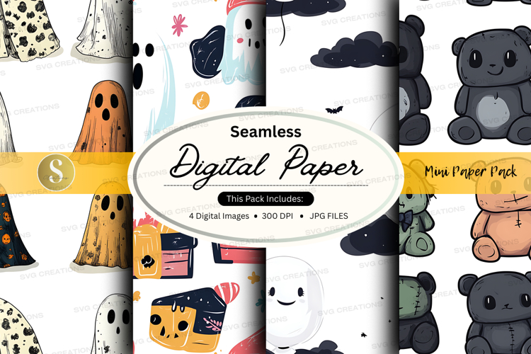 Halloween-themed digital paper pack (6563533)