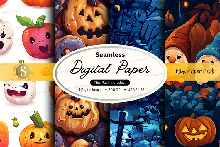 Halloween-themed digital paper pack (6563566)