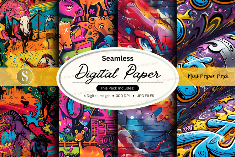 Seamless digital paper pack - multi-paper pack