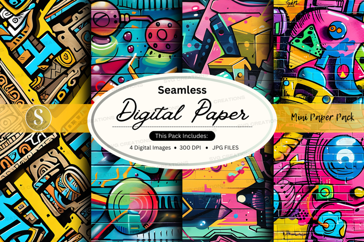 Seamless digital paper mockup pack (6543073)