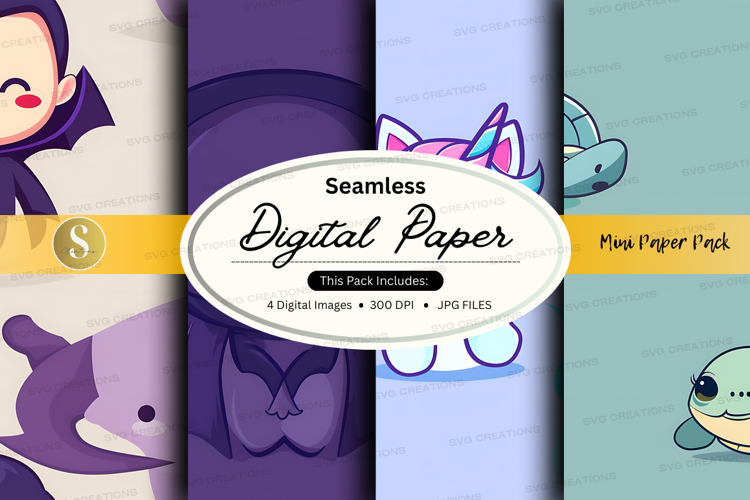 Seamless digital paper - mimi paper pack (6545881)