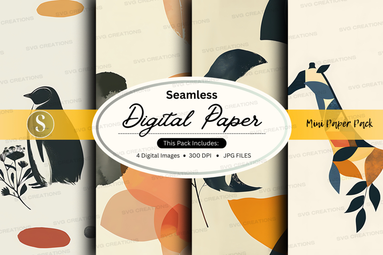 Seamless digital paper mockup pack (6546173)