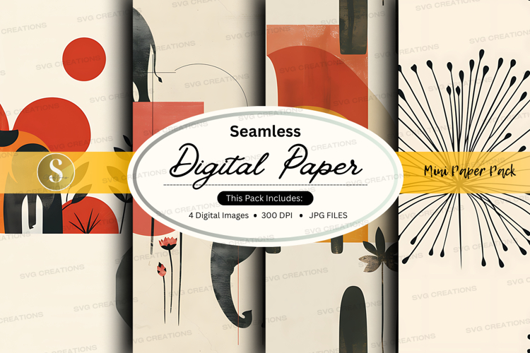 Seamless digital paper mockup pack (6546147)