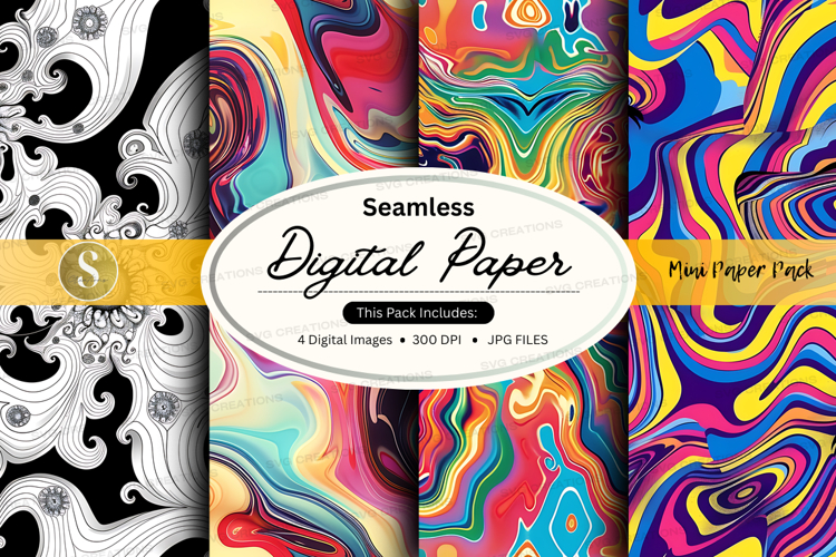Seamless digital paper mockup pack (6559401)
