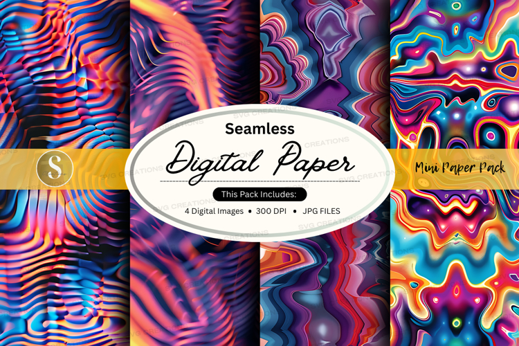 Seamless digital paper pack mockup (6559523)