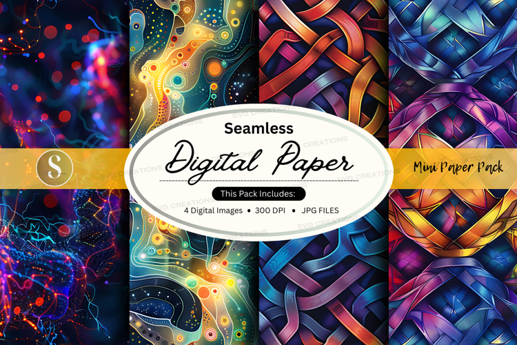 Seamless digital paper mockup pack (6559583)