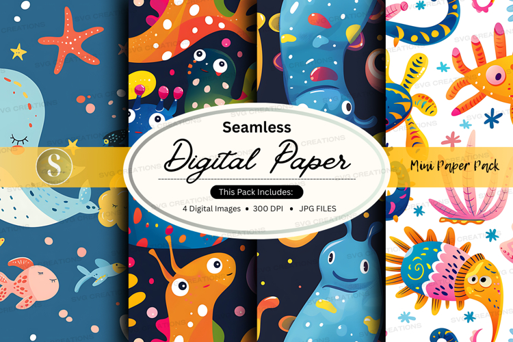 Seamless digital paper mockup pack (6546261)