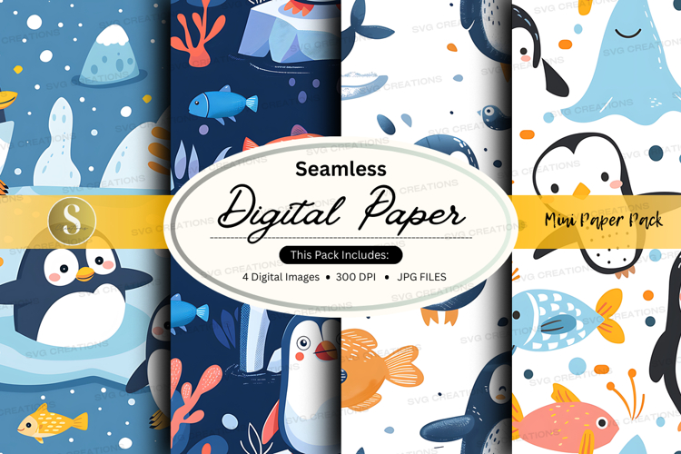 Seamless digital paper mockup pack (6546276)