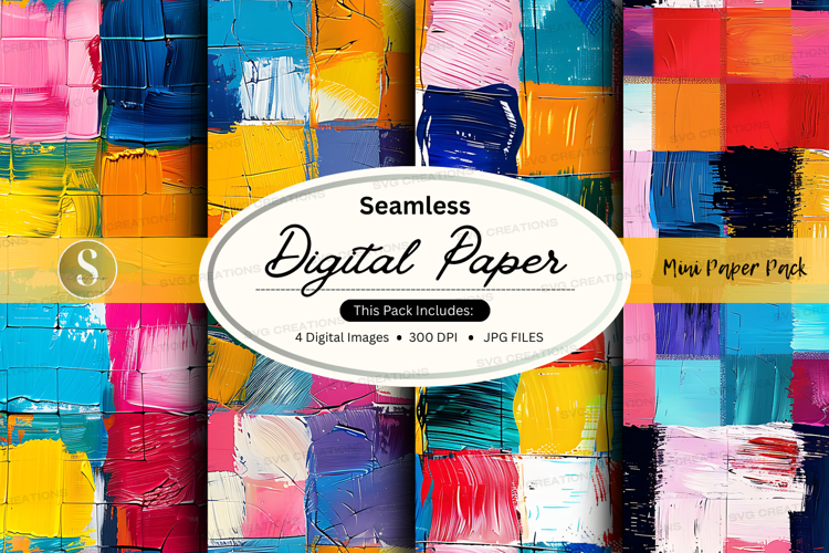 Seamless digital paper pack - multi color (6568983)