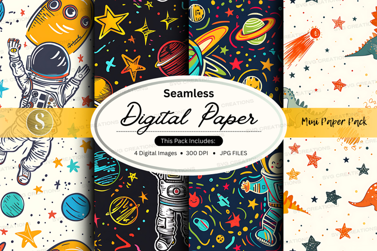 Space themed digital paper pack (6546536)