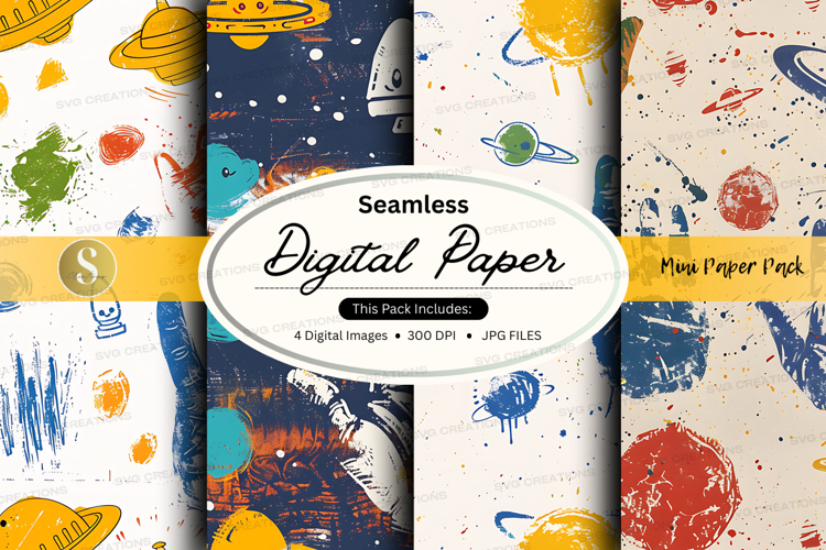 Space themed digital paper pack (6546598)